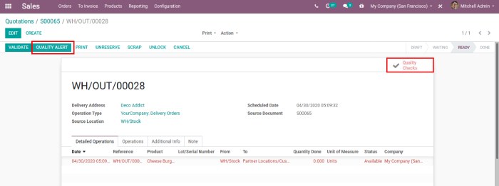 Manage all you product quality checks with odoo quality management